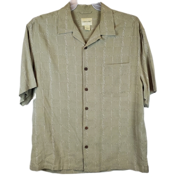 Joseph & Feiss | Shirts | Vtg Joseph Feiss Basketweave 0 Silk Hawaiin ...